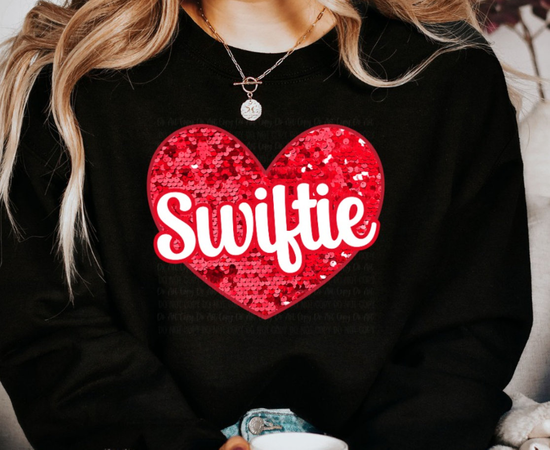 SWIFTIE HEART - GLITTER – K&K Infinity creations